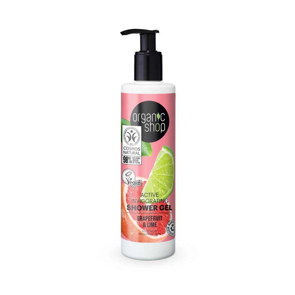 Organic Shop Active Invigorating Shower Gel Grapefruit and Lime (280ml