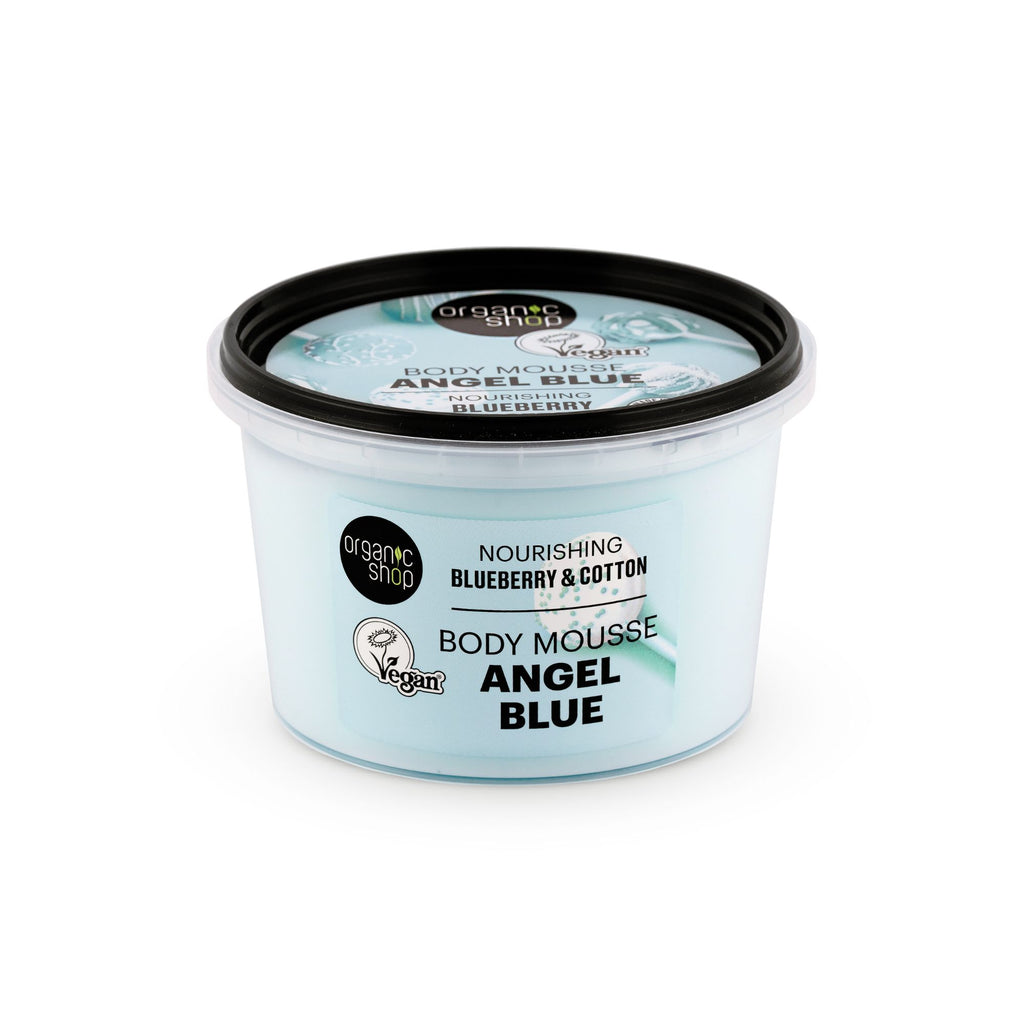 Organic Shop Nourishing Angel Blue Body Mousse Blueberry and Cotton (2