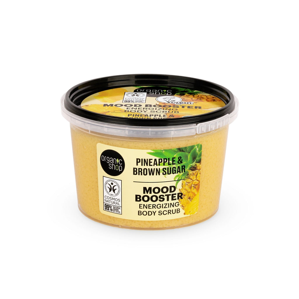 Organic Shop Mood Booster Energizing Body Scrub Pineapple and Brown Su