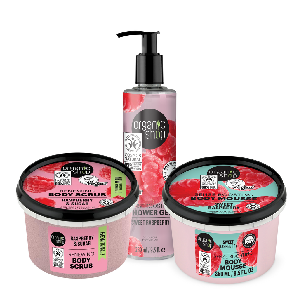 Sense Boosting Raspberry Body Care Bundle – Organic Shop